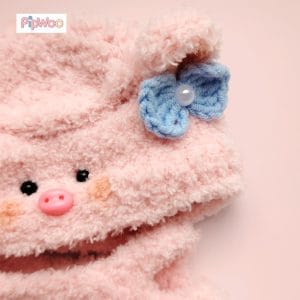 Crochet Labubu Clothes - Cotton Candy Pig - PipWoo