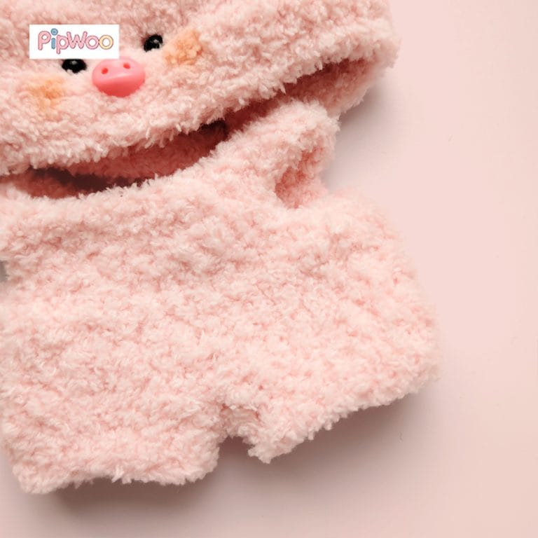 Crochet Labubu Clothes - Cotton Candy Pig - PipWoo