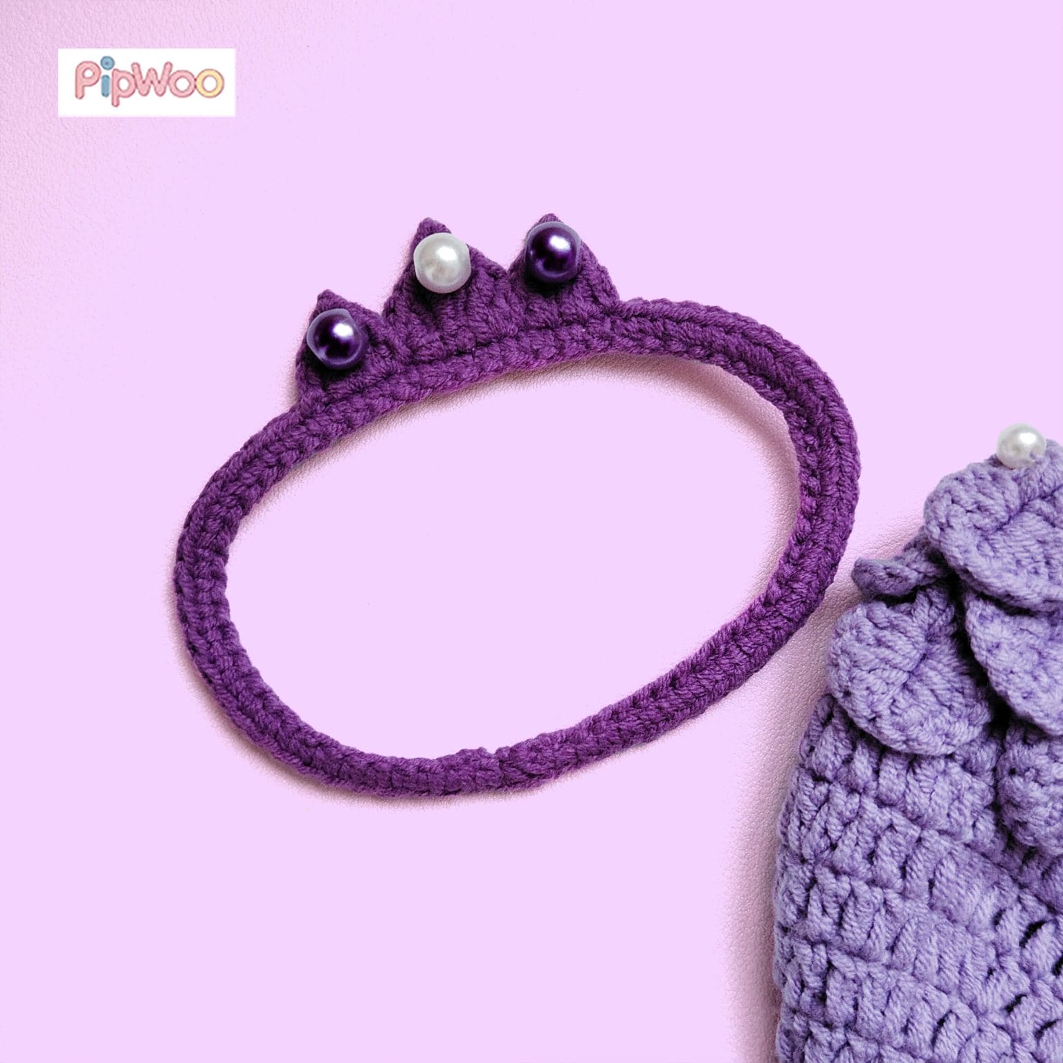 Crochet Labubu Clothes - Purple Mermaid | PipWoo